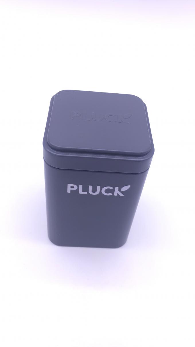 Metal Child Proof Square Tin Box / Food Grade Tin Packaging Containers
